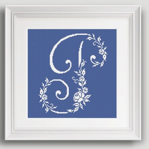 Letter P - Cross Stitch Pattern - Personalized Cross Stitch Letter P ...