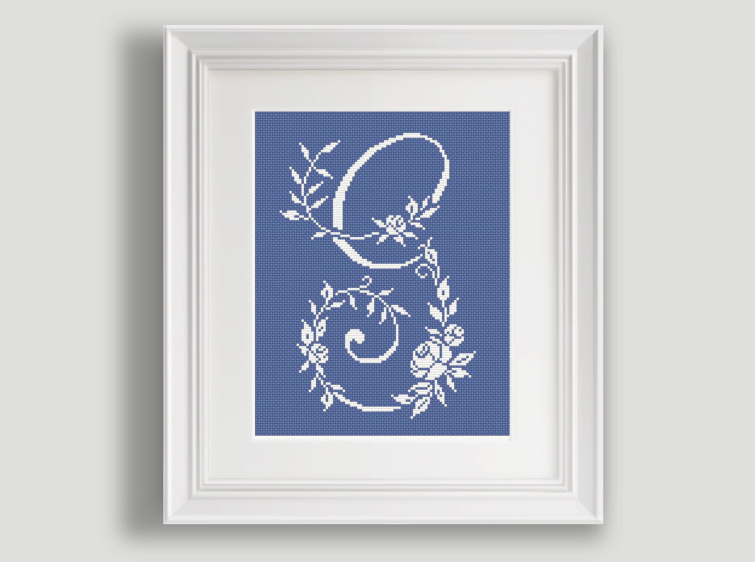 Letter G Cross Stitch Pattern Personalized Cross Stitch - Etsy