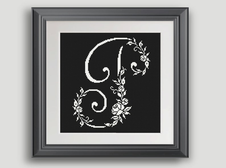Letter P Cross Stitch Pattern Personalized Cross Stitch - Etsy