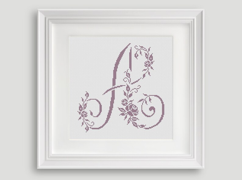 Letter A Cross Stitch Pattern Cross Stitch Letter A - Etsy