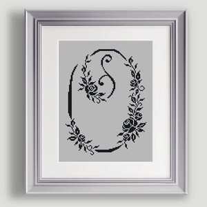 Letter O - Cross Stitch Pattern - Personalized Cross Stitch Letter O ...