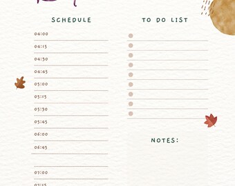 Morning Routine Template Canva - Etsy