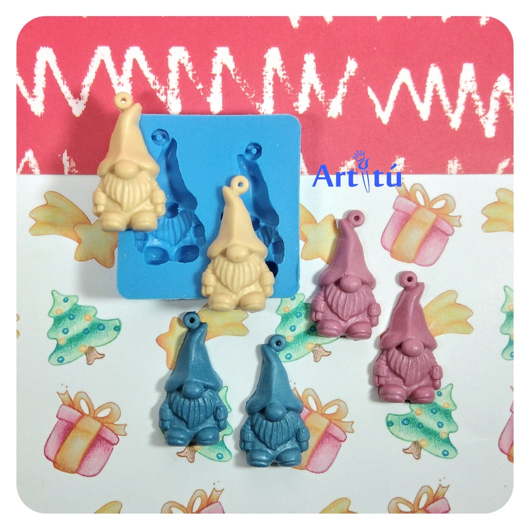 Christmas Molds Gnome Mold, Silicone Earring Mold, Christmas Mold for ...