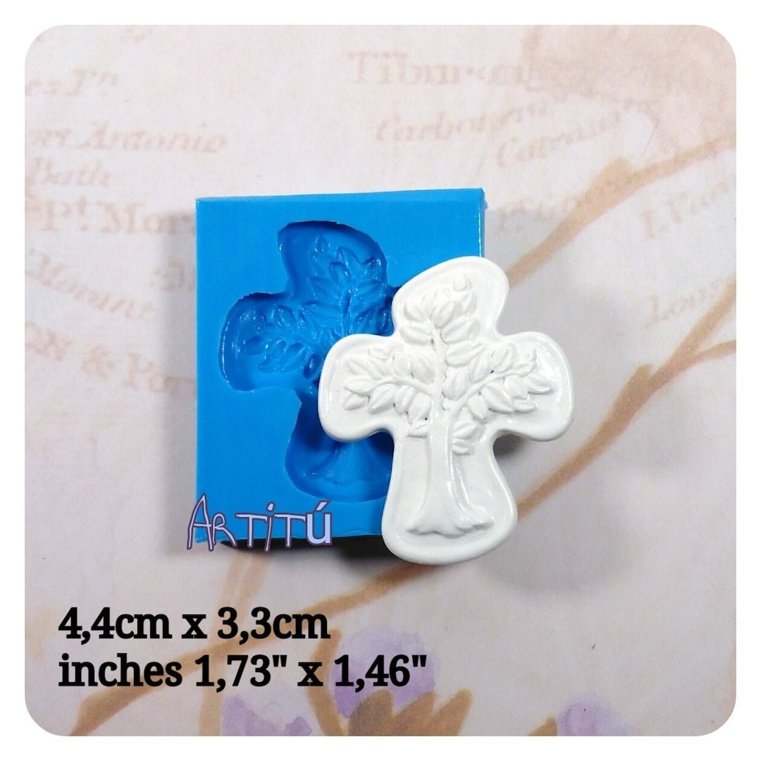 Cross Silicone Mold, Tree of Life Mold, Christian Cross Mold, Communion ...