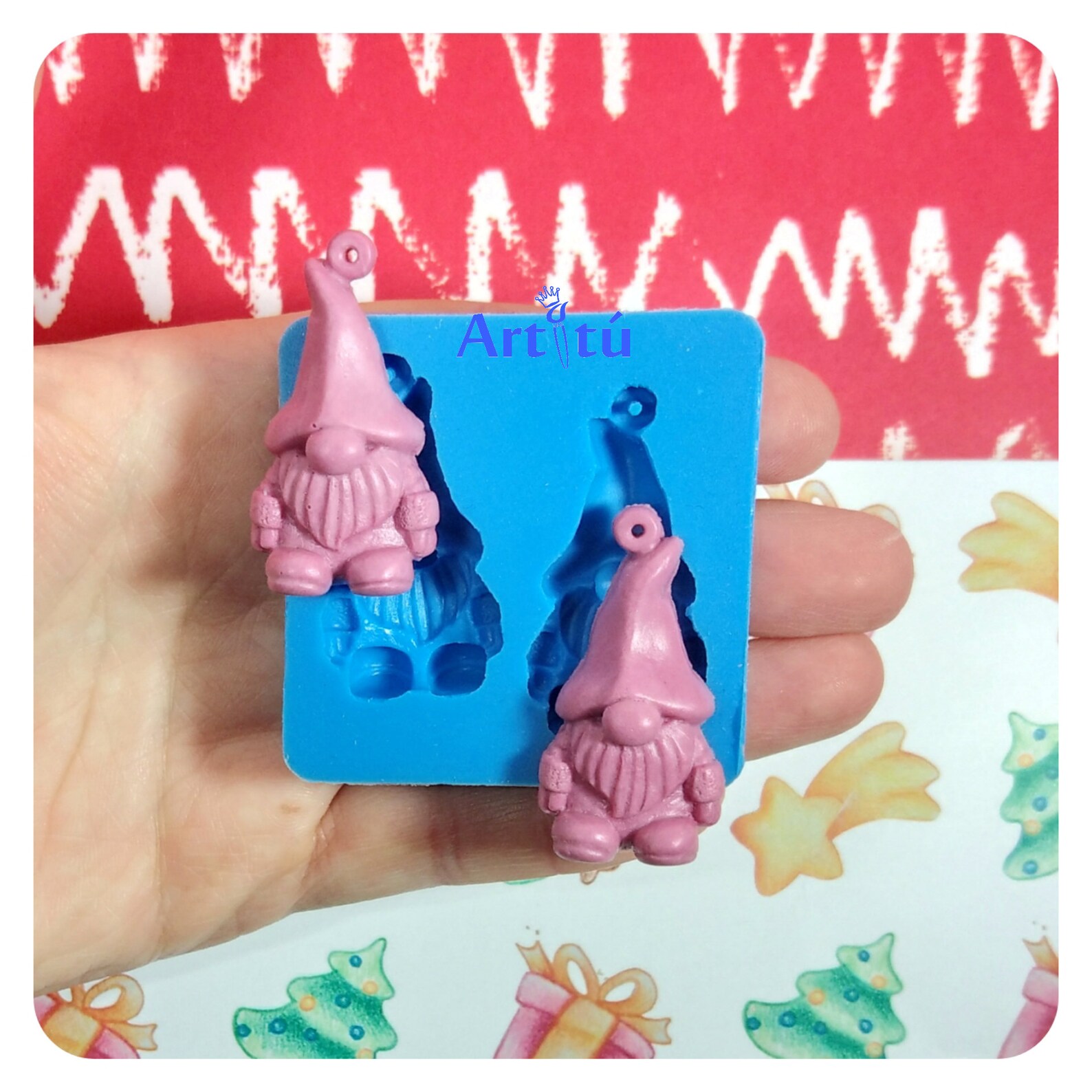 Christmas Molds Gnome Mold Silicone Earring Mold Christmas - Etsy