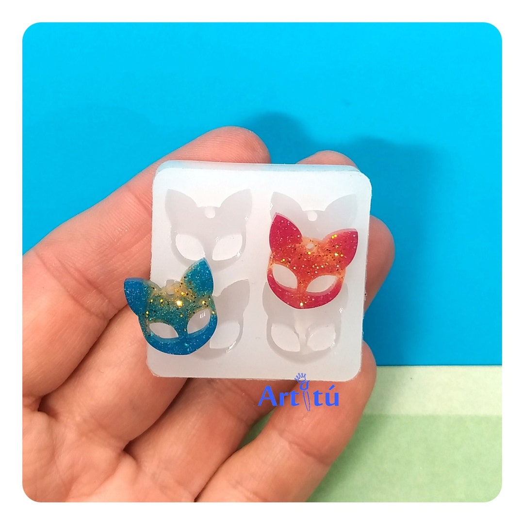 Mini Alien Earring Mold for Resin, Alien Cat Silicone Mold for Resin ...