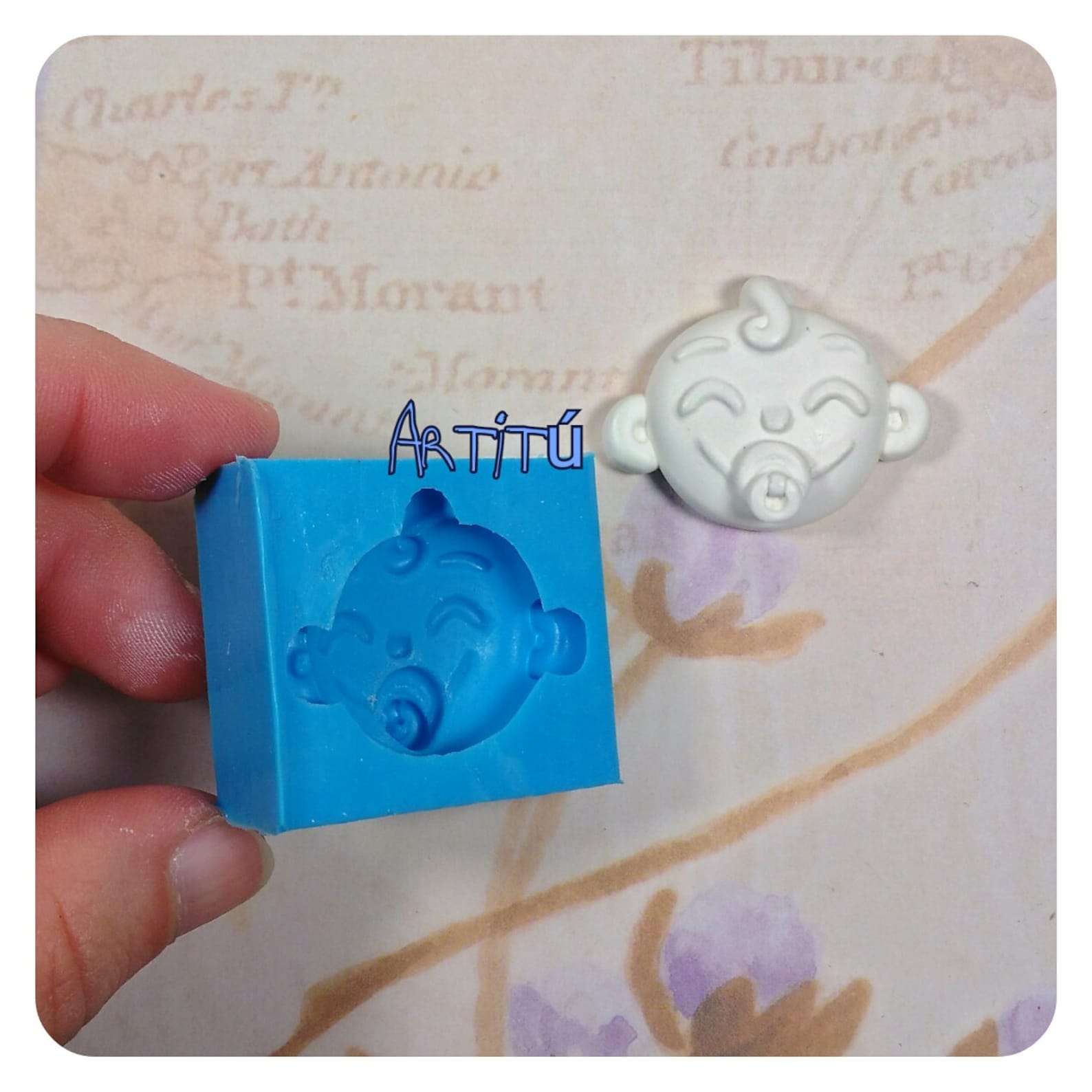 Baby face mold baby silicone mold for baby shower mold for | Etsy