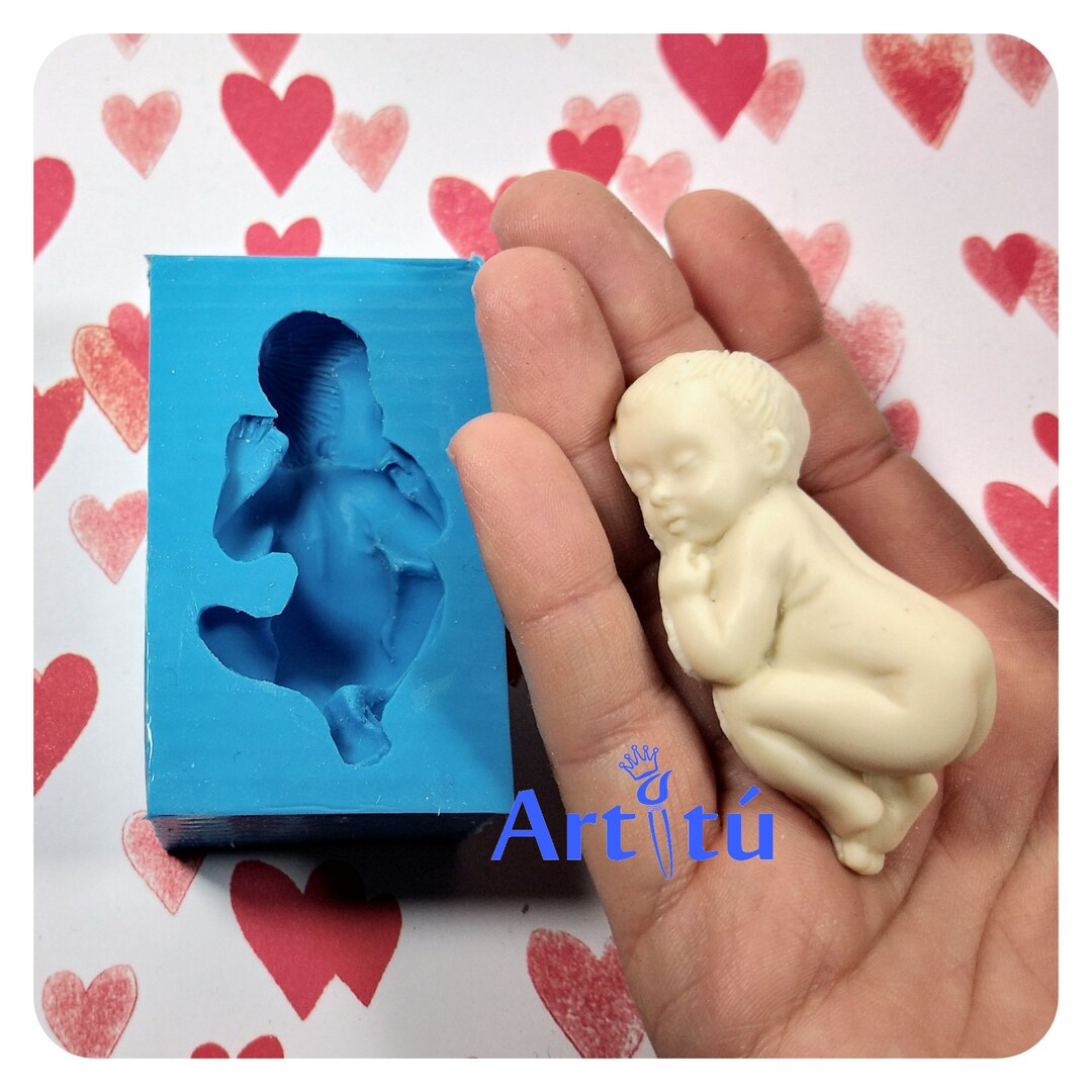 Silicone Sleeping Baby Mold, 3d Baby Silicone Mold, Silicone Mold Baby ...