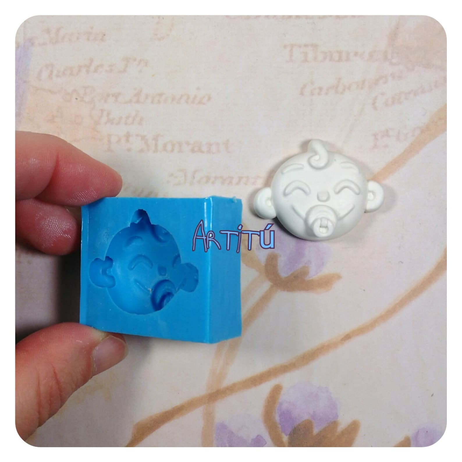 Baby face mold baby silicone mold for baby shower mold for | Etsy