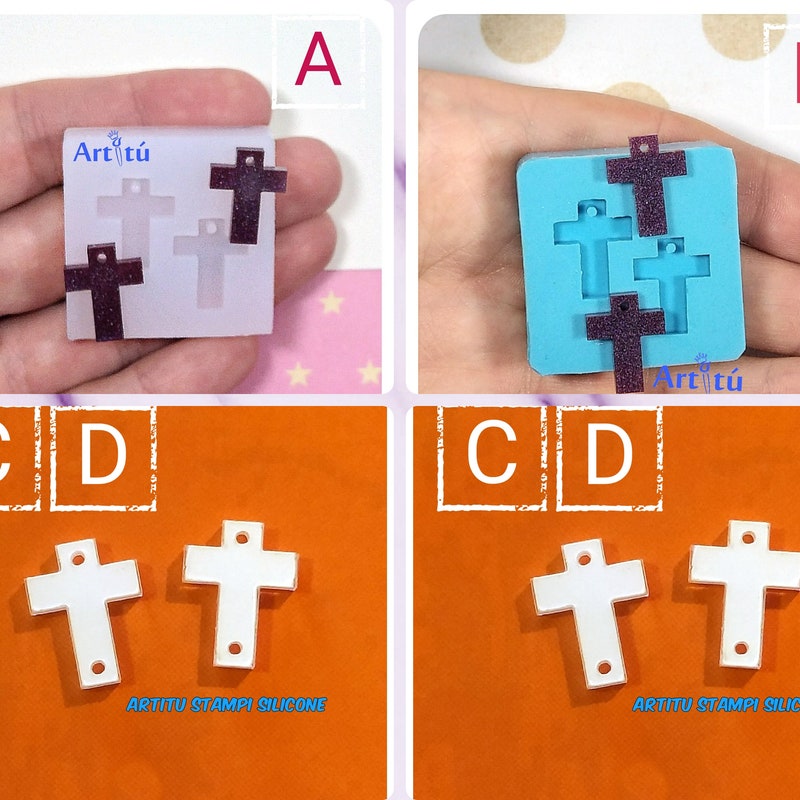 Silicone Small Cross Molds - Etsy