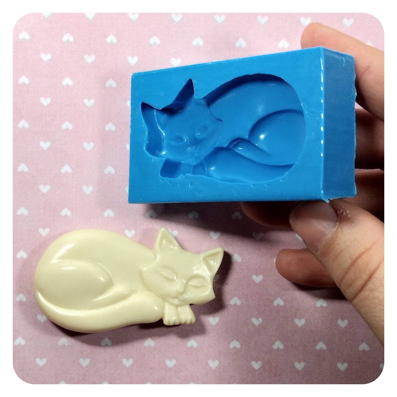 Sleeping Cat Mold for Resin Silicone Mold Original Design - Etsy