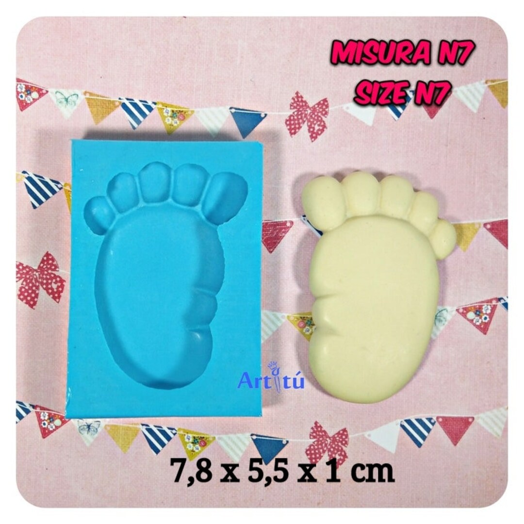 Baby Foot Silicone Mold Big Size, Baby Shower Mold, Original Design ...