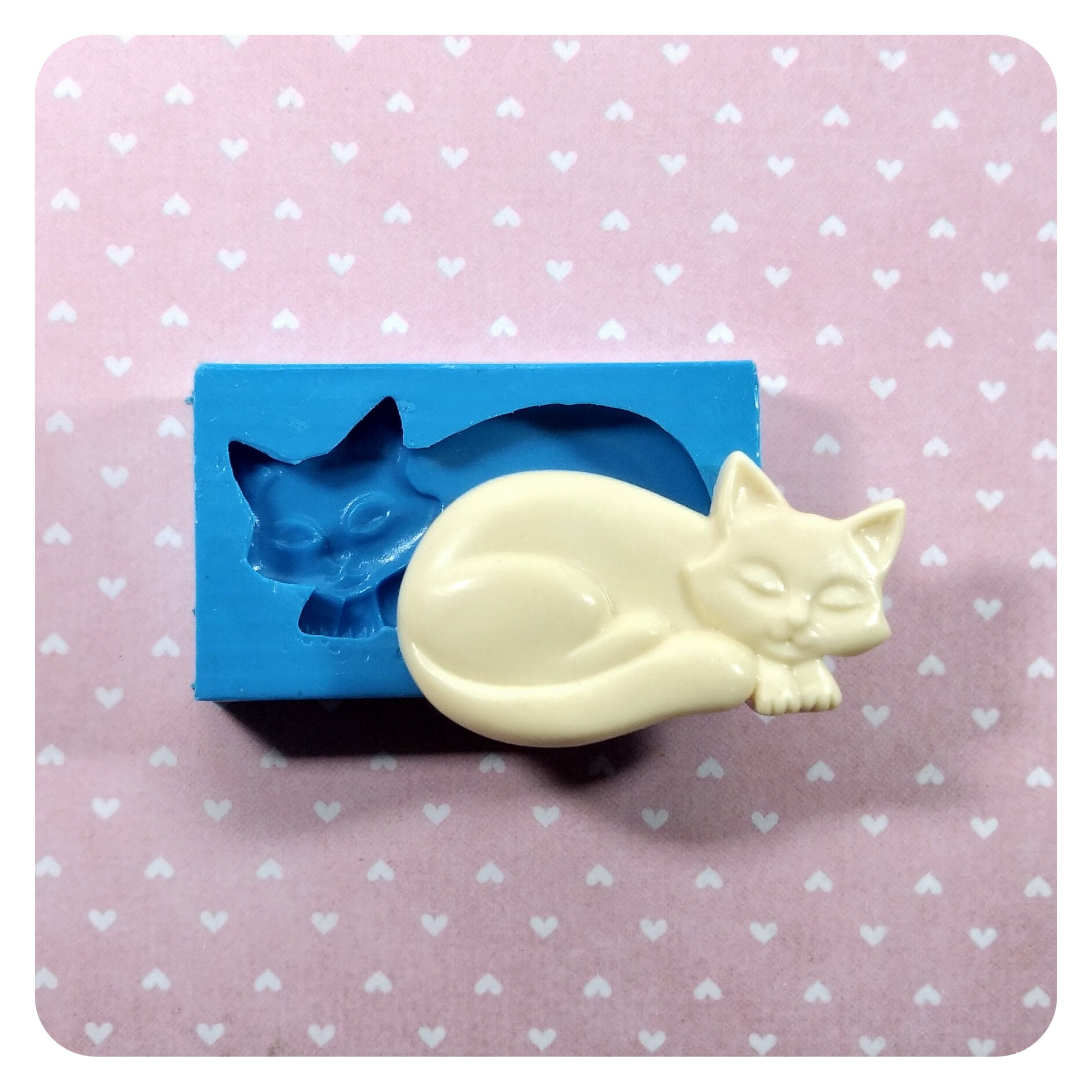Sleeping Cat Mold for Resin Silicone Mold Original Design | Etsy