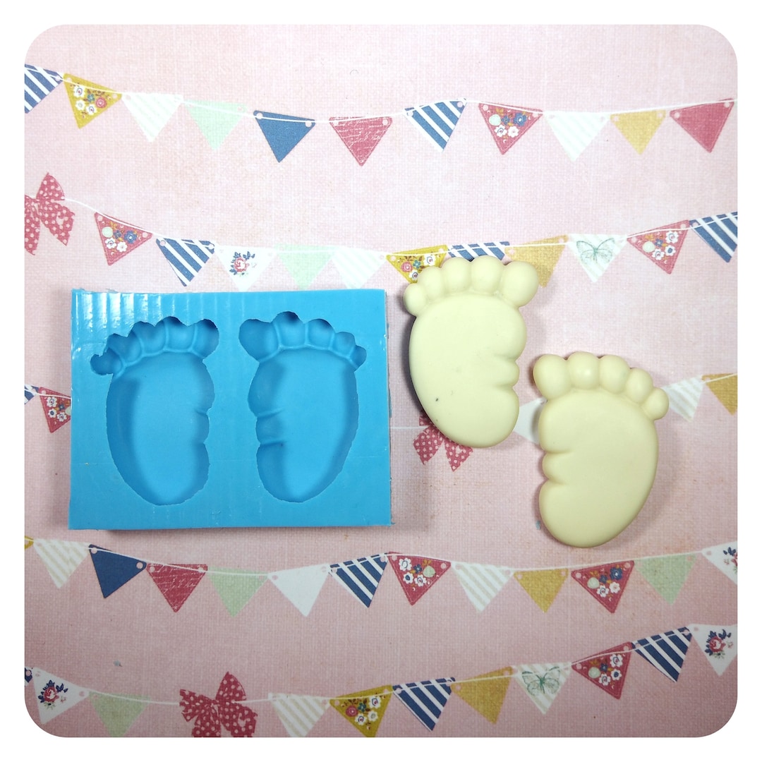 Silicone Mold Baby Feet Mold Size N4 Separated Baby Shower Mold ...