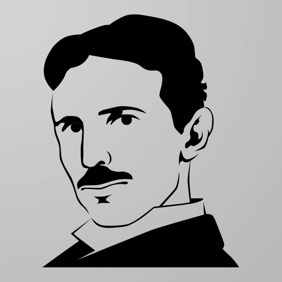 Nikola Tesla Face Vinyl Decal Sticker - Etsy