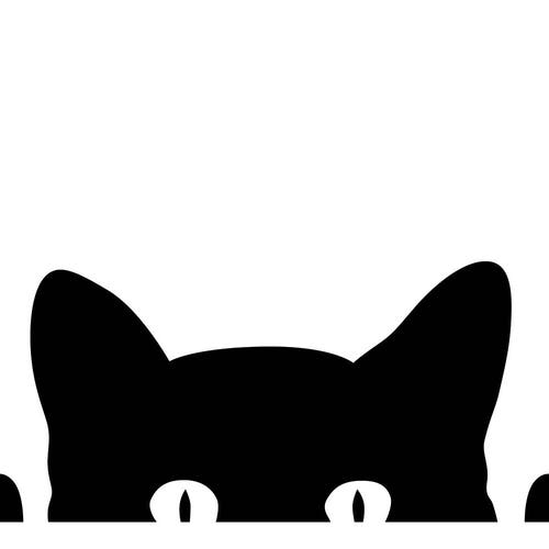 Peeking Cat Kitten Vinyl Decal Sticker - Etsy