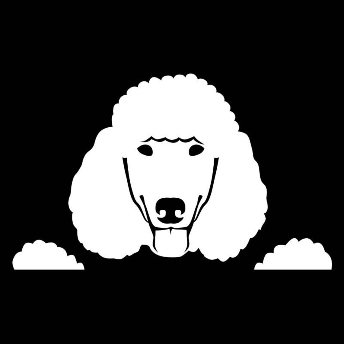 Peeking Standard Poodle Vinyl Decal Window Sticker - Etsy