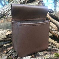 Leather Shell Pouch, Personalized Clay Shooting Bag, Handmade Full ...