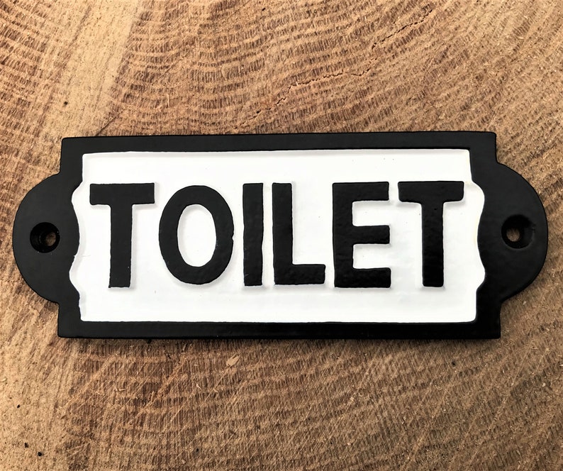 NEW Antique / Retro Style Handmade Toilet Loo Iron Black Sign - Etsy