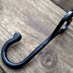 5 X Hand Made Heart Hook Shaker Love Wrought Iron Coat Hooks Vintage ...