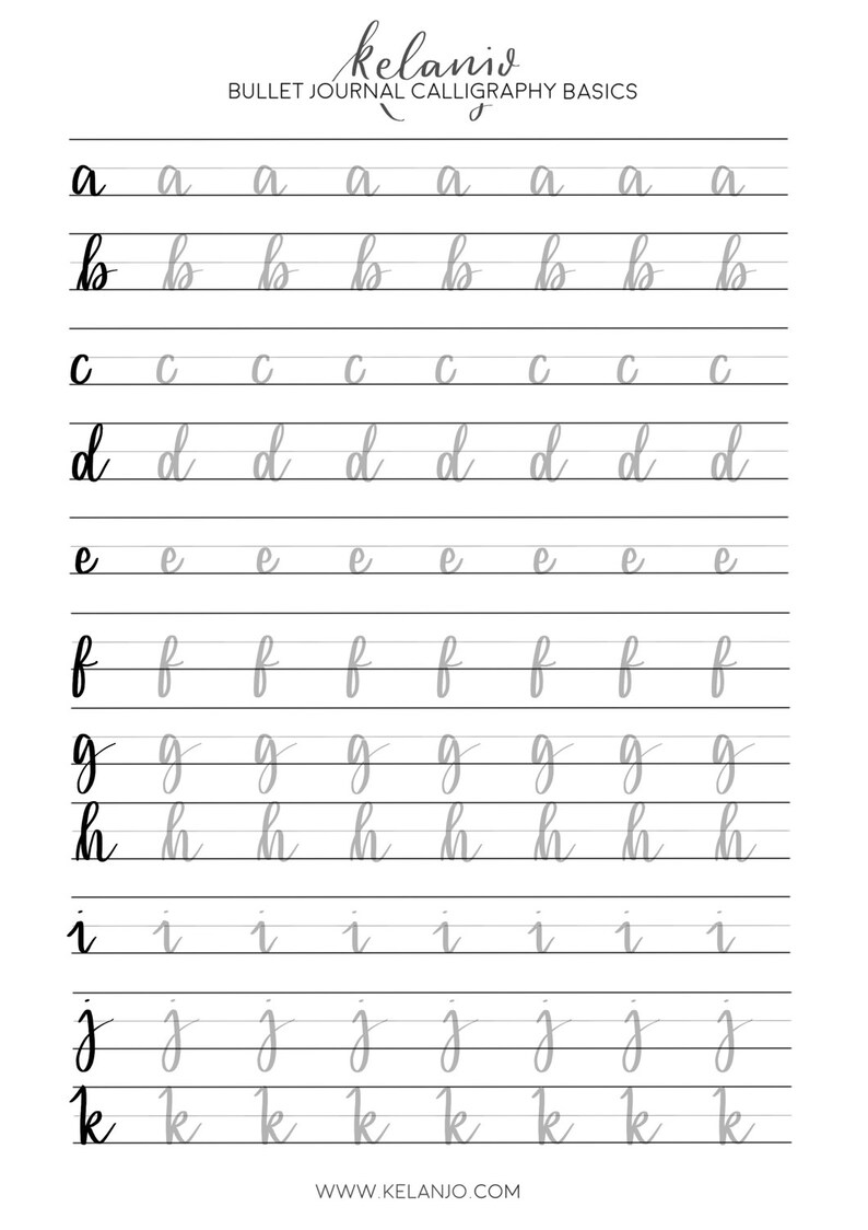 Worksheet Modern Calligraphy Practice Sheets Pdf Free S On Free 
