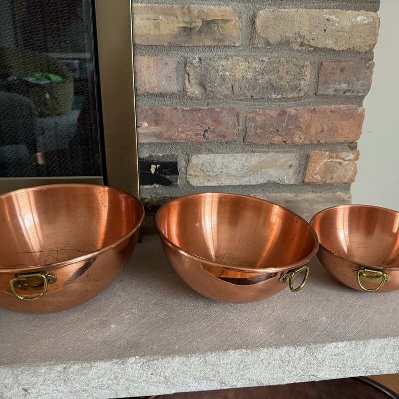 Copper Mixing Bowls - Etsy
