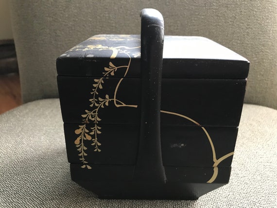 Bento Box Antique Lacquer Ware - Gem