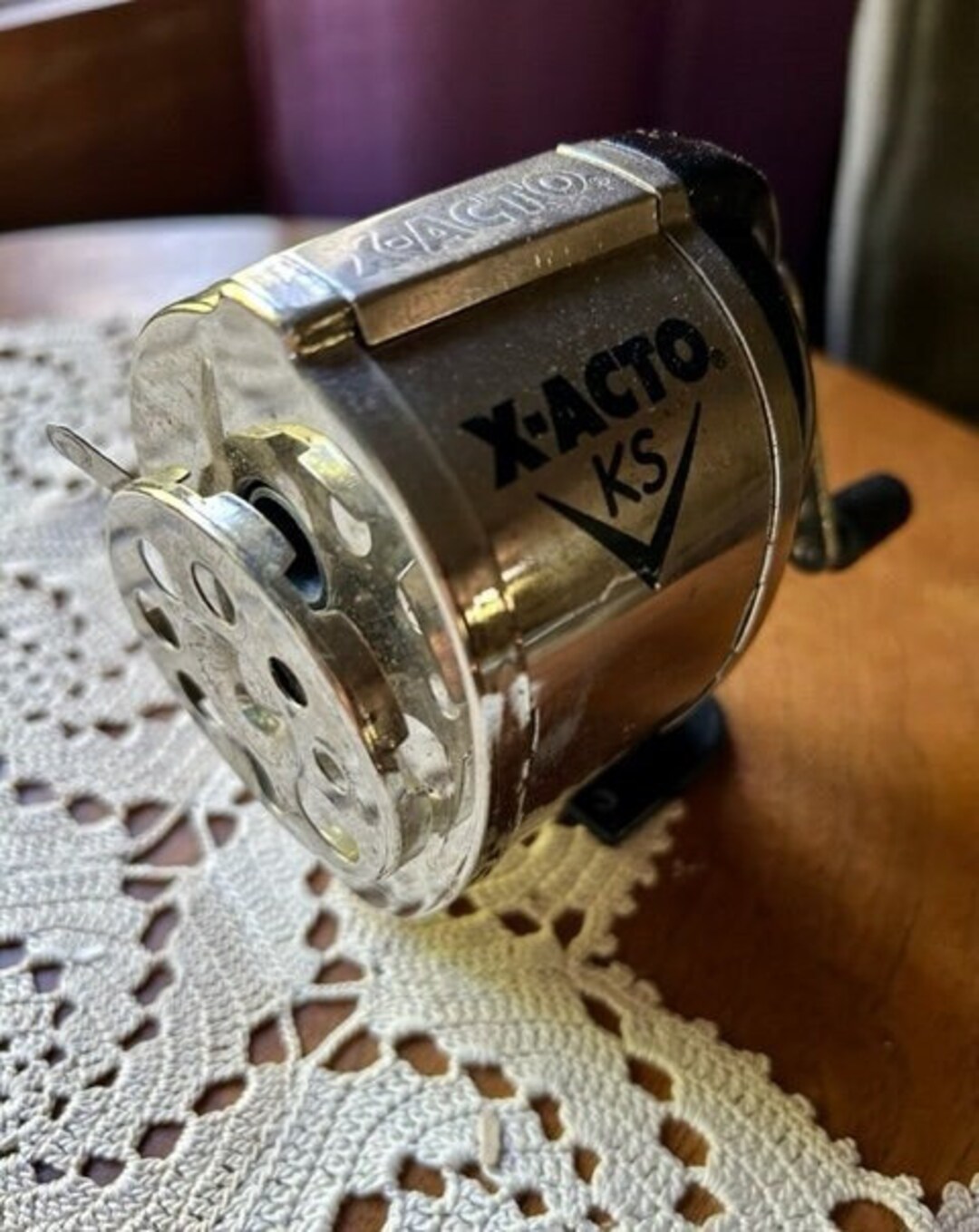 Vintage Pencil Sharpener Shabby Chic Desk Accessory Eclectic Student's ...