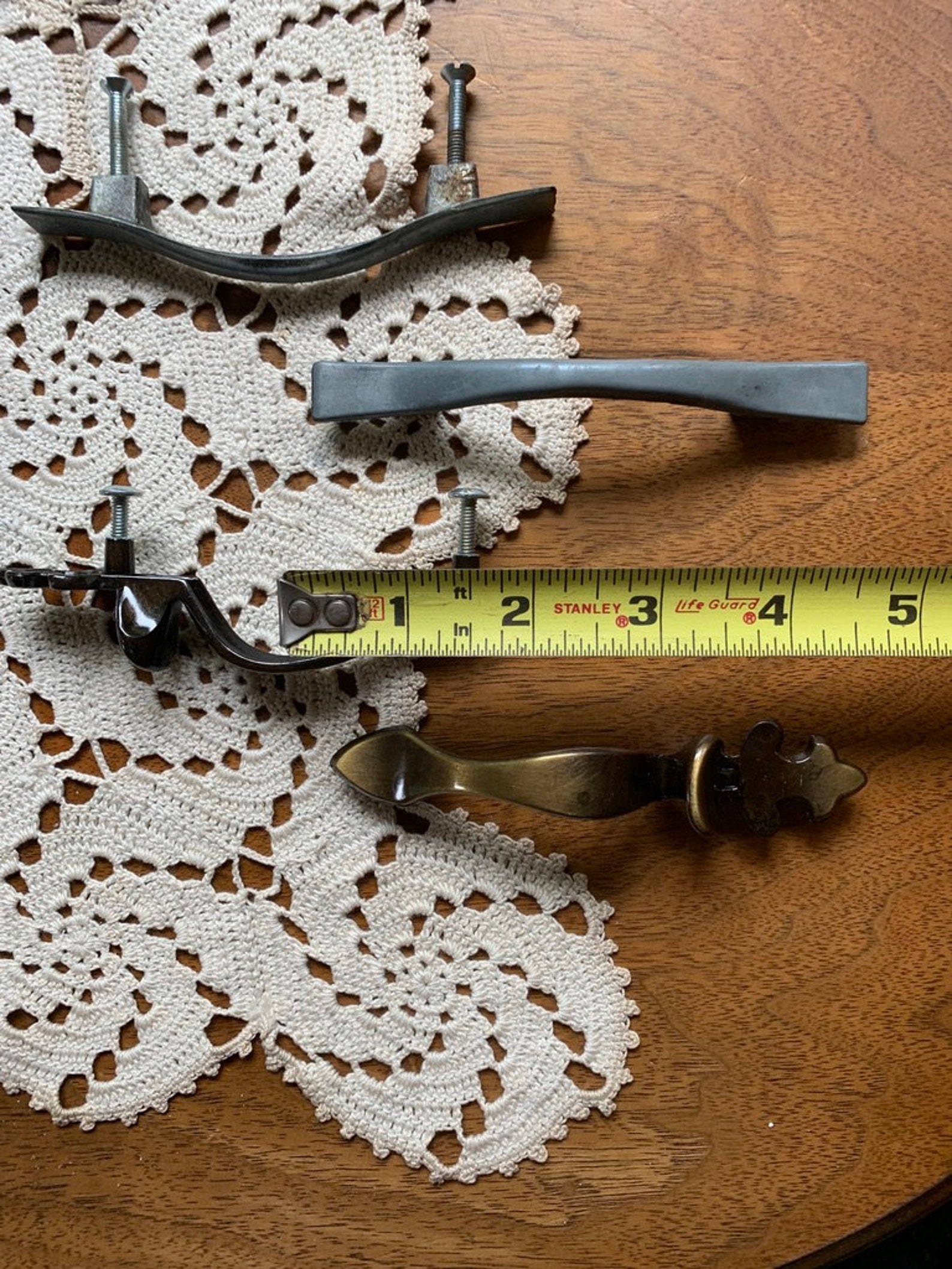 Vintage Hardware Knobs PAIR of Funky Drawer Pulls Shabby Chic Cabinet ...