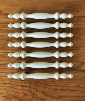 Vintage Hardware Knobs PAIR of Funky Drawer Pulls Shabby Chic Cabinet ...