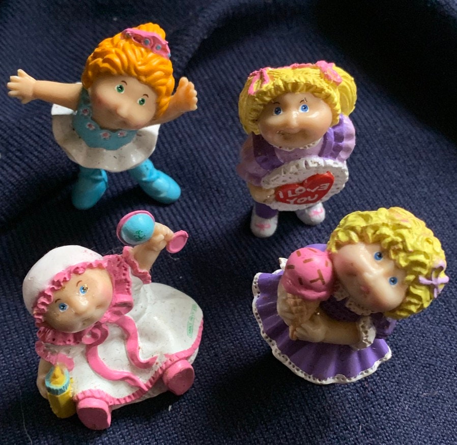 Cabbage Patch MINI KIDS Collectable Figurines Vintage Set of 4 - Etsy