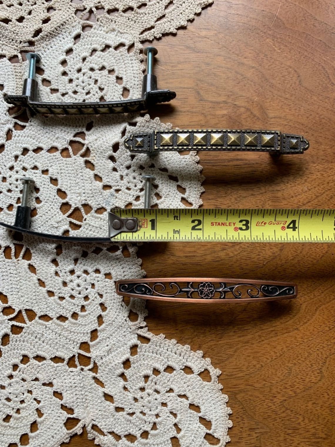 Vintage Hardware Knobs PAIR of Funky Drawer Pulls Shabby Chic - Etsy