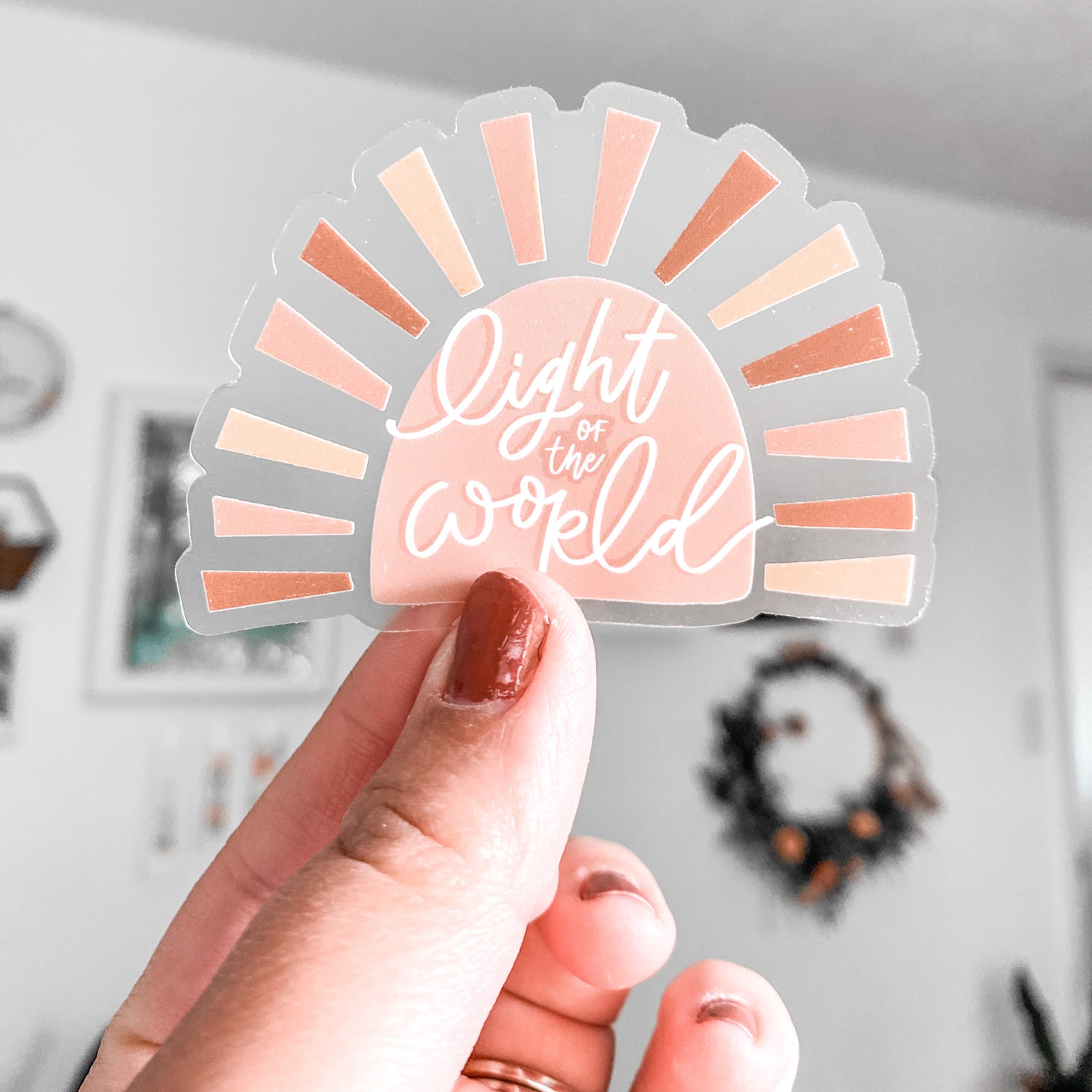 Light of the World Clear Vinyl Semi-permanent Sticker | Etsy