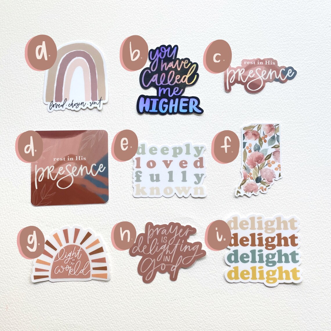 5 Stickers Mix & Match Bundle Vinyl Semi-permanent Sticker - Etsy
