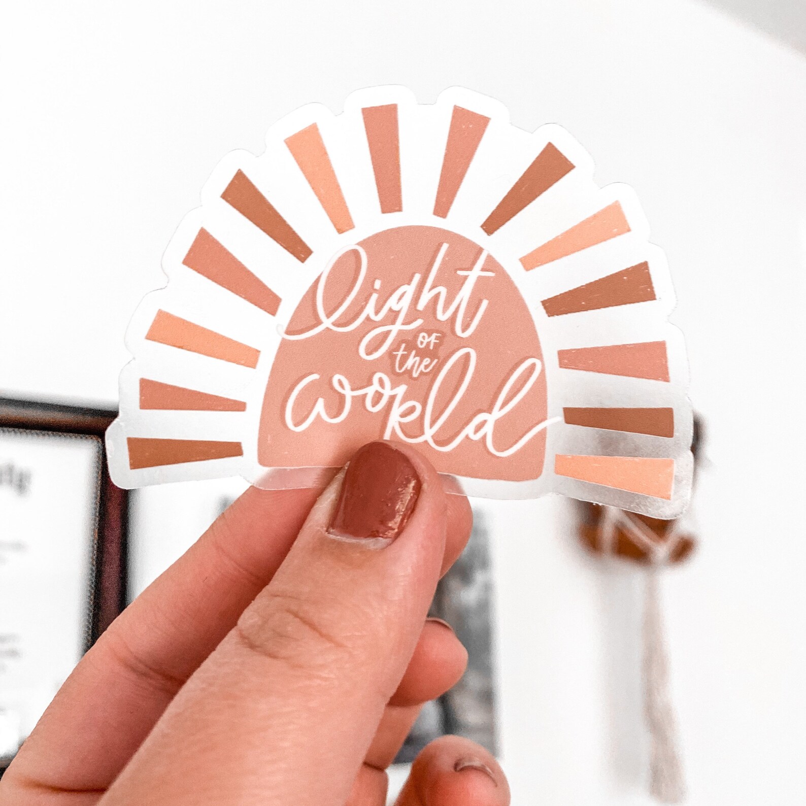 Light of the World Clear Vinyl Semi-permanent Sticker | Etsy