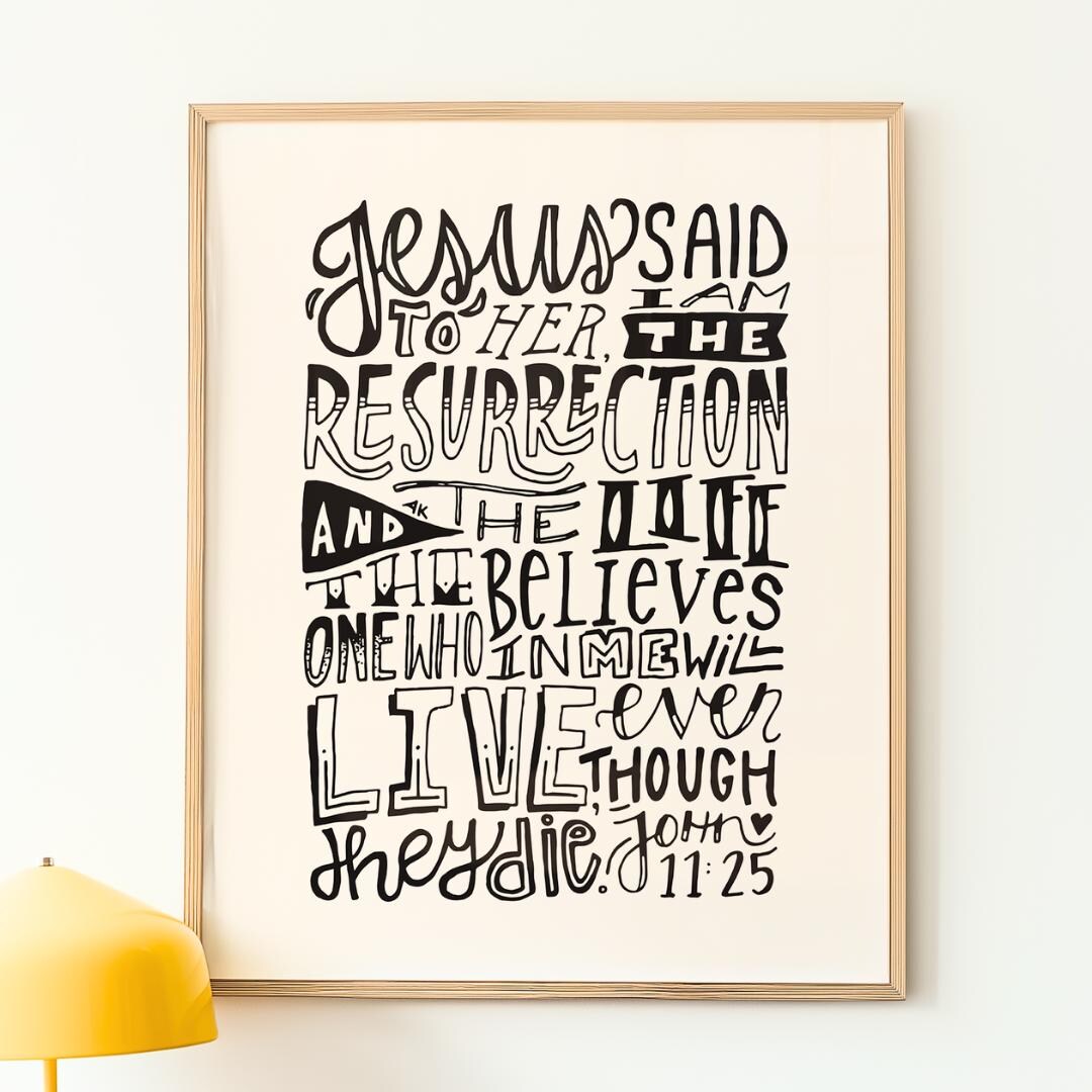 Christian Easter Wall Decor for Living Room Easter Wall Art Digital ...