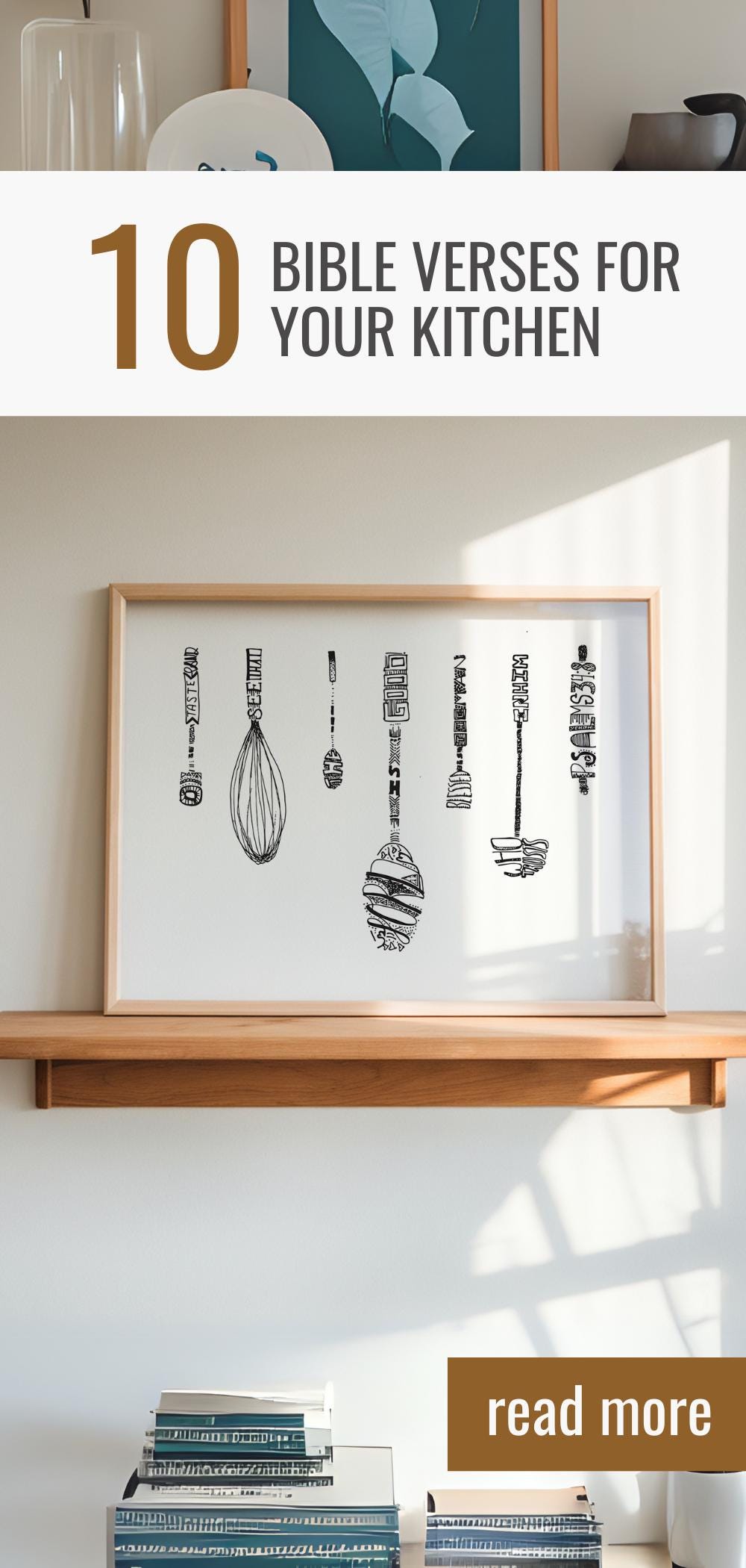 Christian Kitchen Artwork for Kitchen Bible Verse Art Faith Based Home ...
