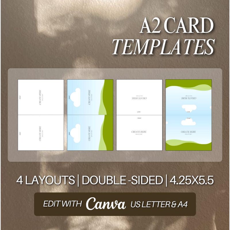 Funeral 2 Sided Card - Etsy