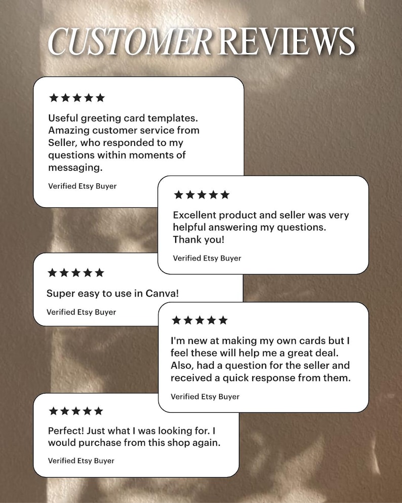 Square Greeting Card Template Double Sided 5.5x5.5 Card Template Canva Card Drag and Drop A4 ...