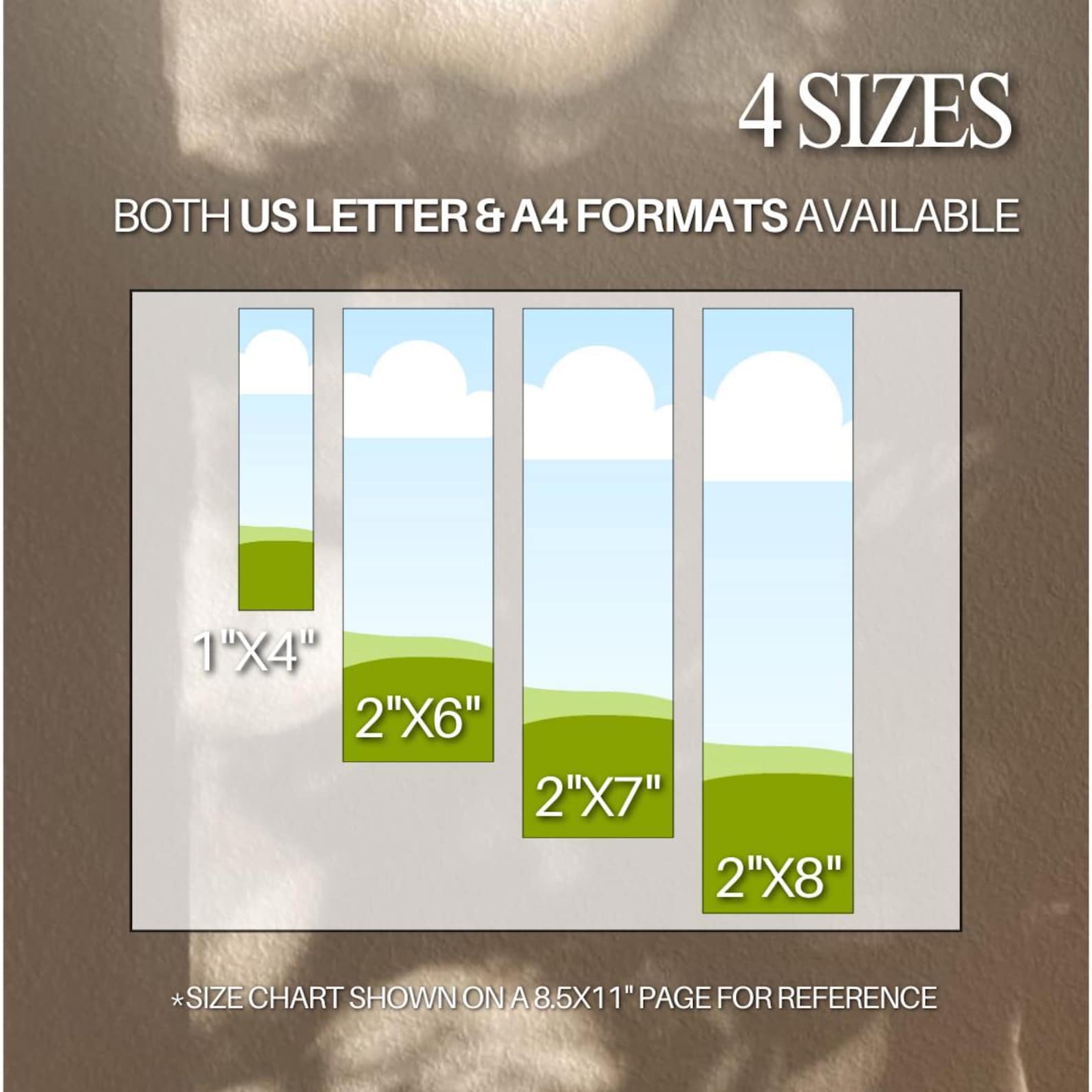Bookmark Template Bundle Drag and Drop Canva Editable Template PNG ...