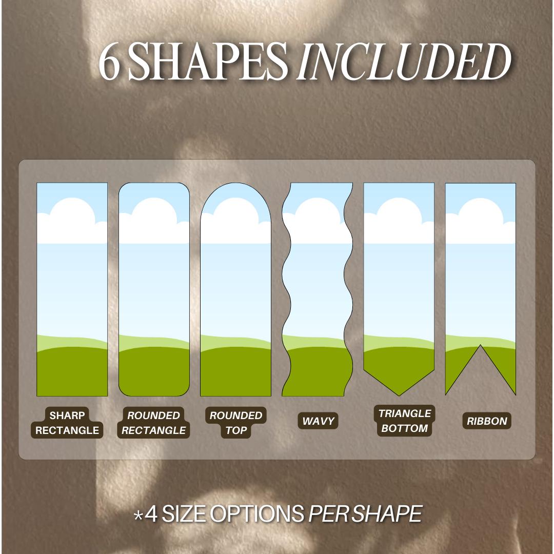 Bookmark Template Bundle Drag and Drop Canva Editable Template PNG ...