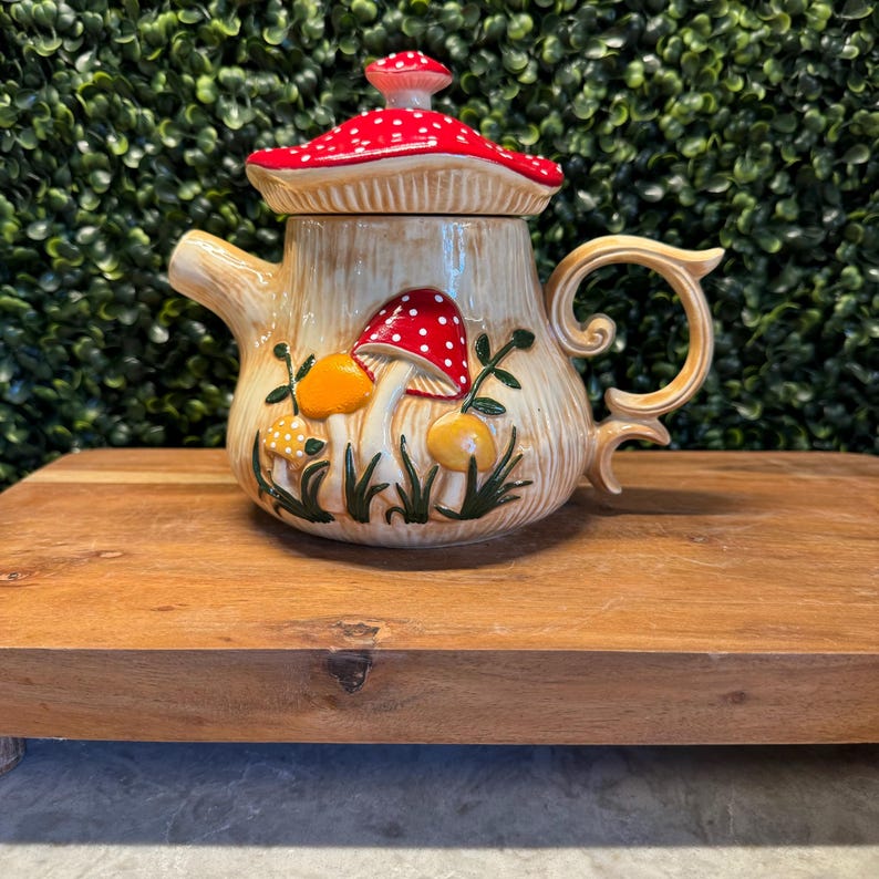 Arnels Mushroom Tea Set - Etsy