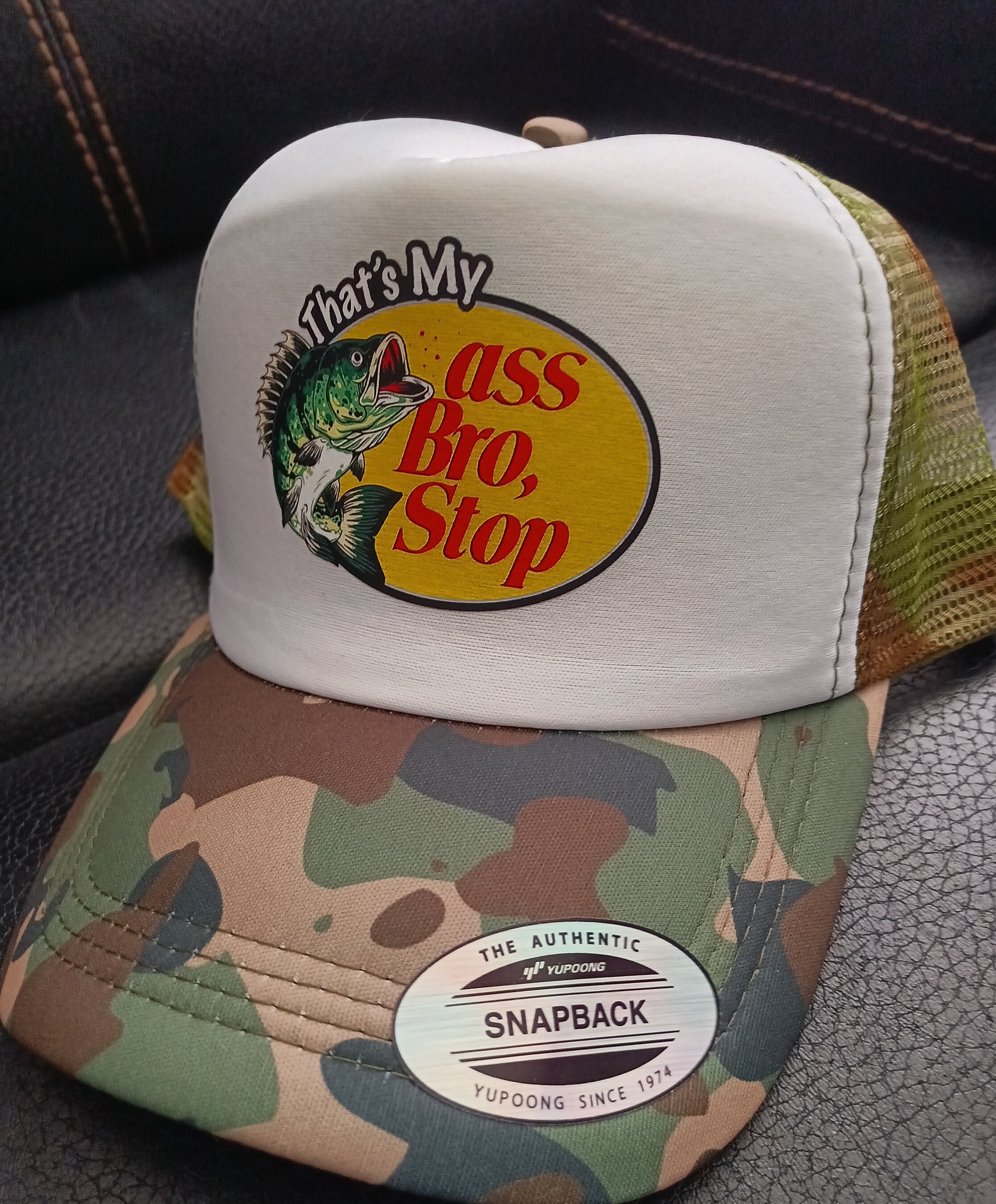 Hat That's My Ass Bro Stop Trucker Hat Mesh Hat Adjustable Snap Back ...
