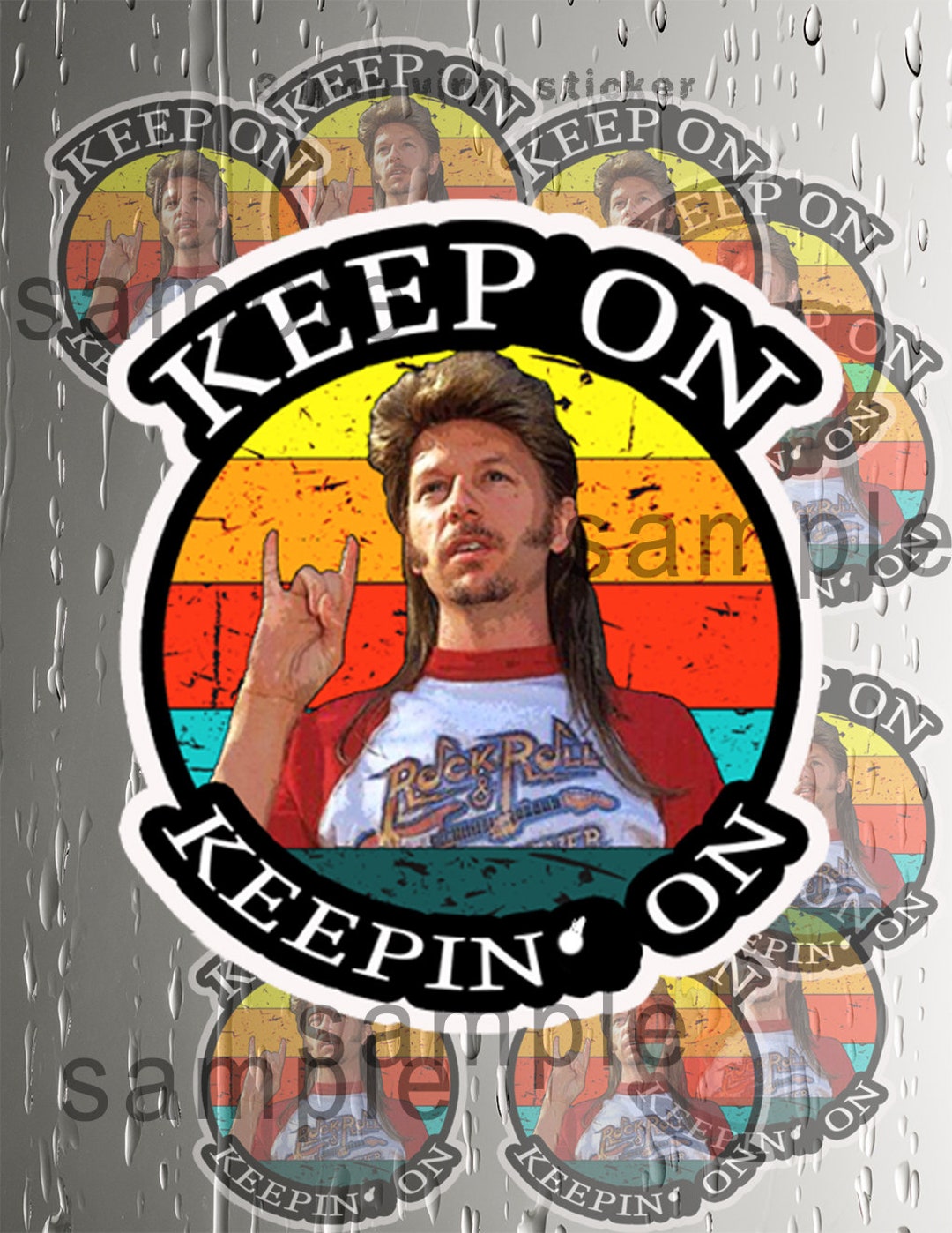Joe Dirt Waterproof Vinyl Sticker Decal-gift-laptops-tumblers-movie Sticker-keep on Keepin On - Etsy