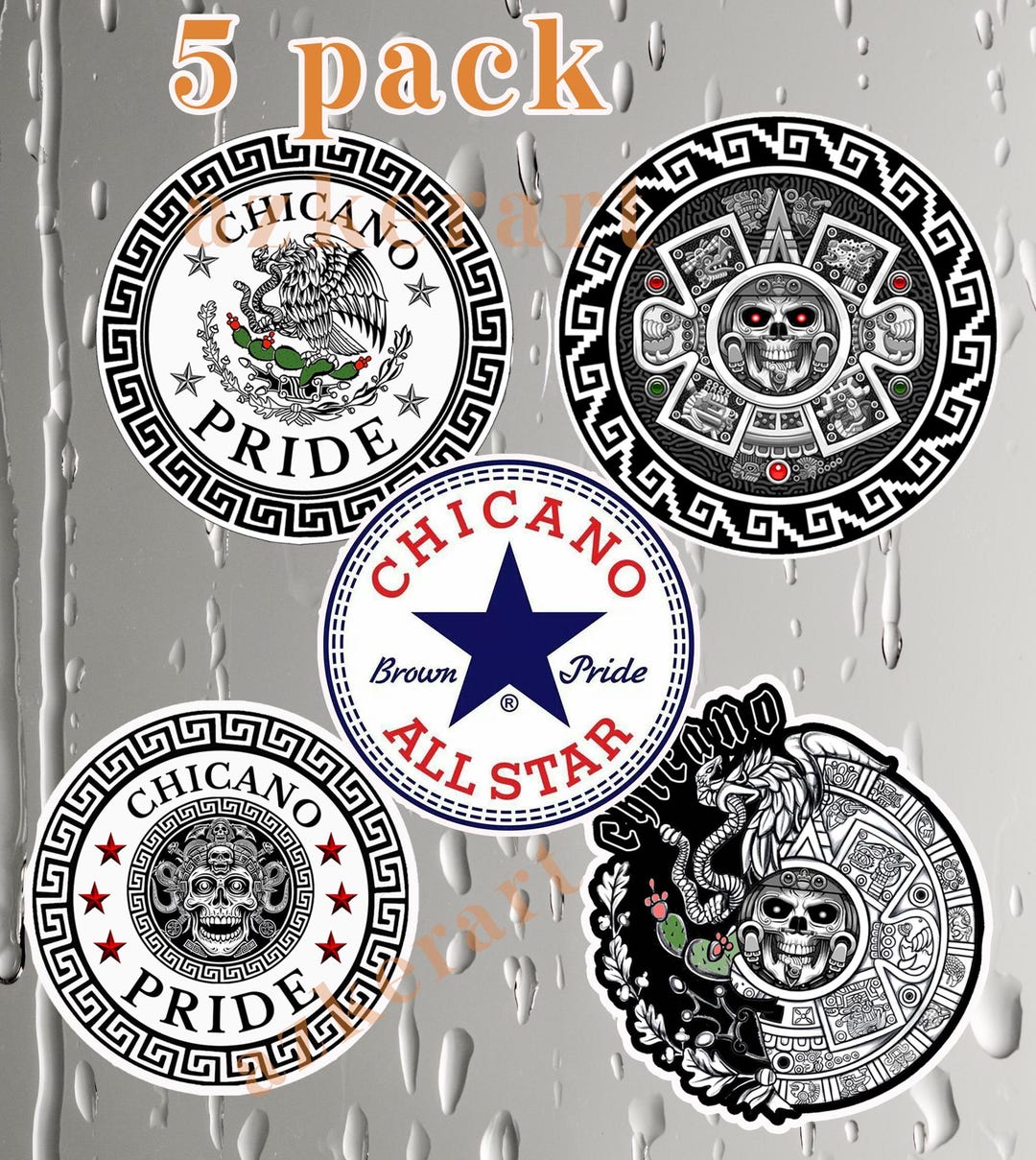 All Star Chicano Style Sticker-pack-bumper Sticker-laptop-gift -mexican ...