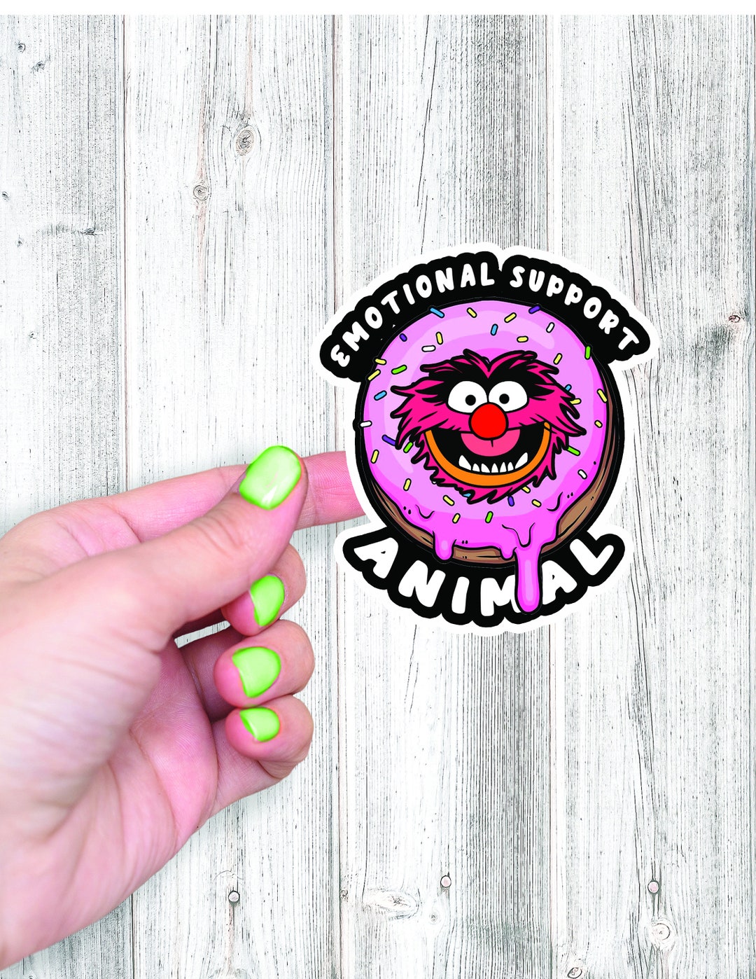 Emotional Support Animal * STICKER Muppets * Die-cut | Vinyl | Decal ...