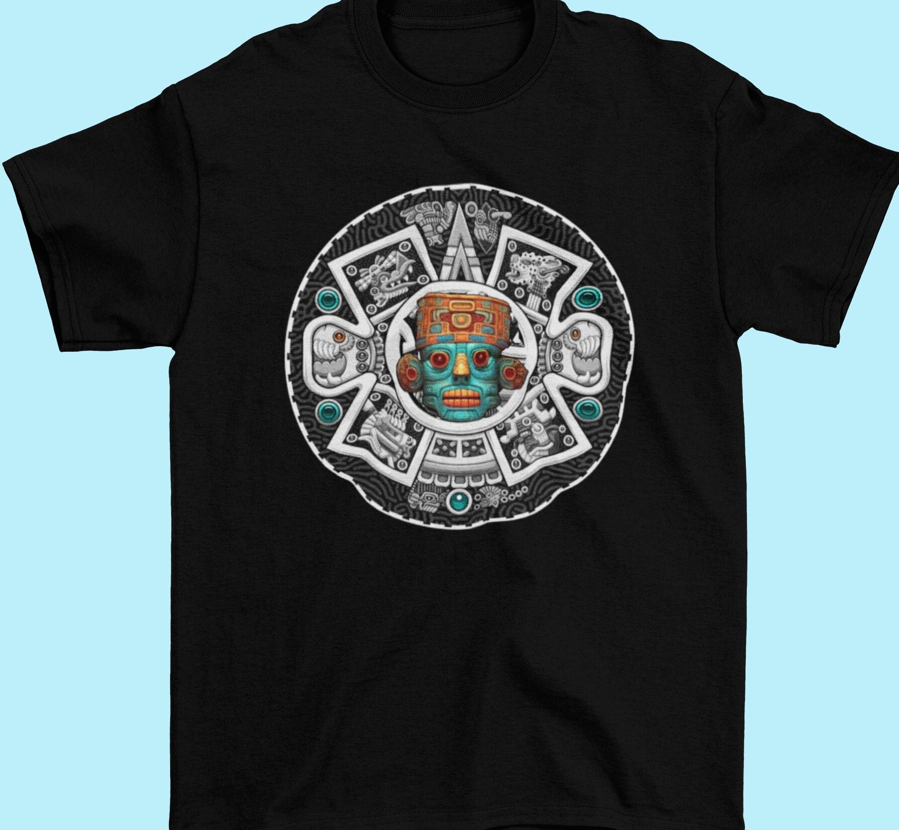 AZTEC Calendar-art/calendario Azteca T-shirts-arte-gifts-mexico - Etsy