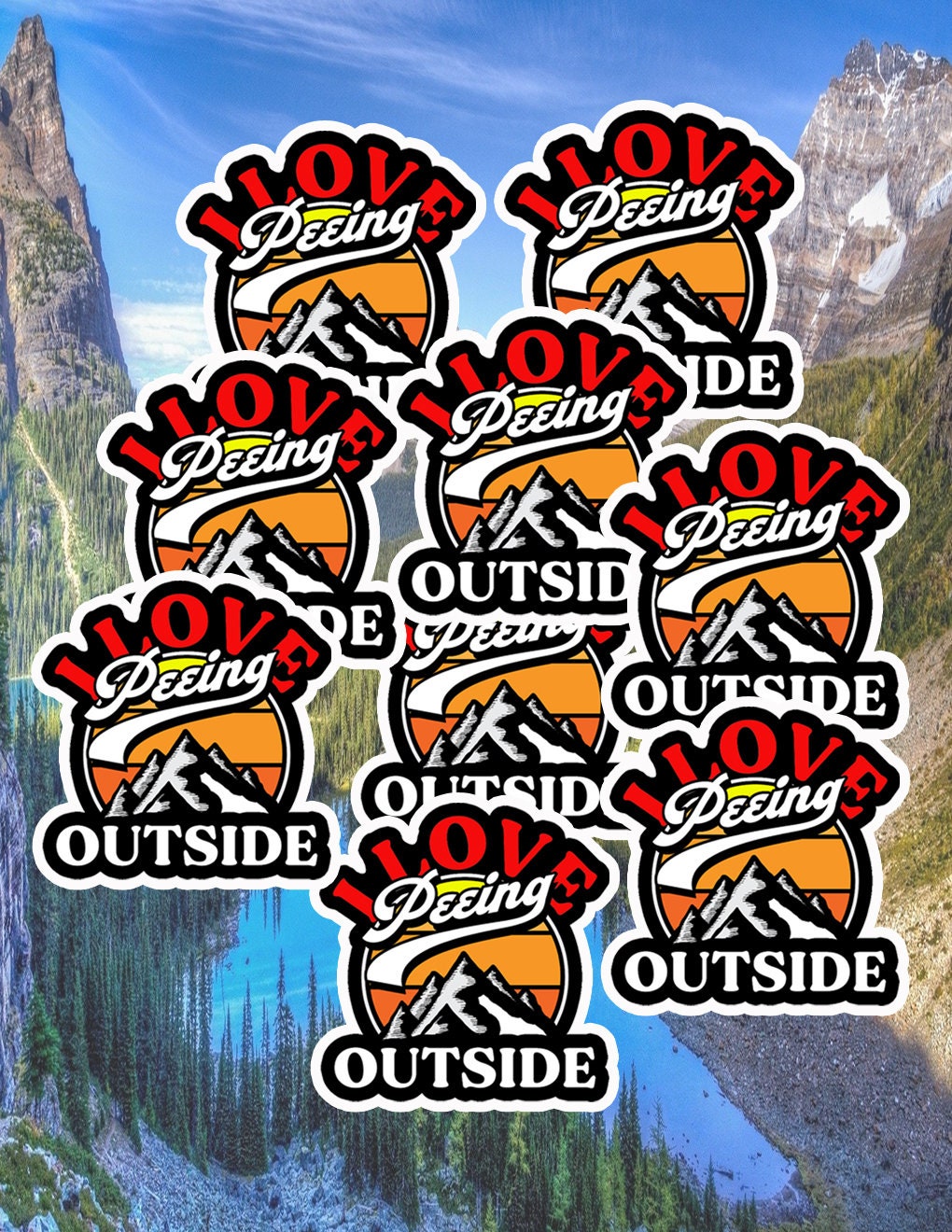 I Love Peeing Outside Sticker Backwoods Decal Go to the Bathroom in the ...