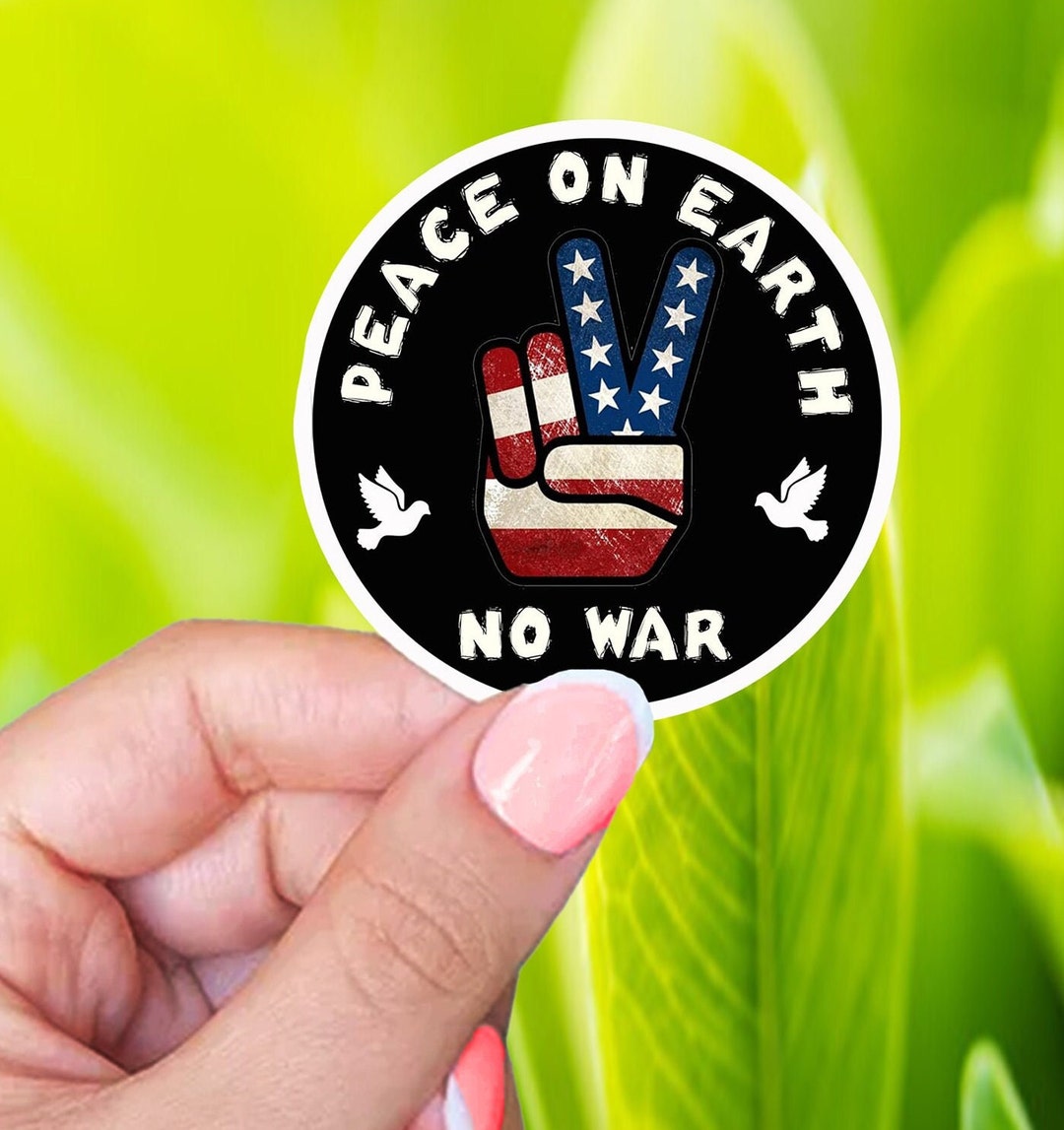 60s Peace Sticker // Earth Waterproof Kindle Laptop-gift-decals ...