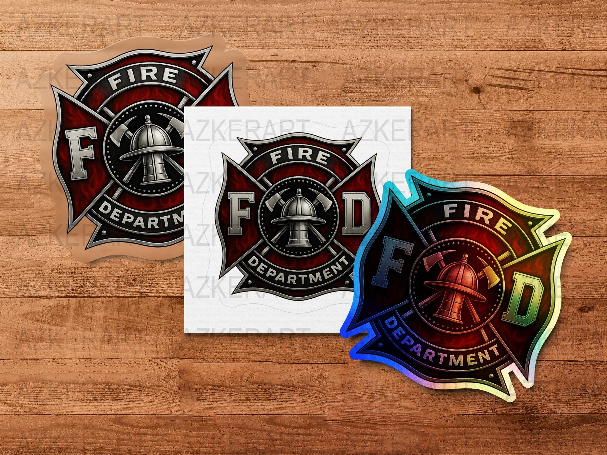 Fire Department Maltese Cross Clip Art: High-resolution 300 DPI Graphic ...